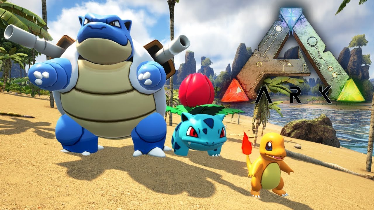 POKEMON IN ARK! - ARK Survival Evolved Pokemon Mod (Funny Moments and ...