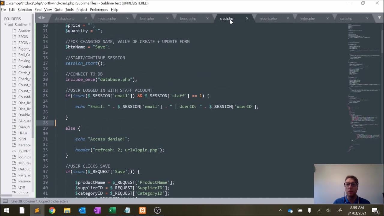The Northwind Shop Web Application: Part 8 - Improving Security - YouTube