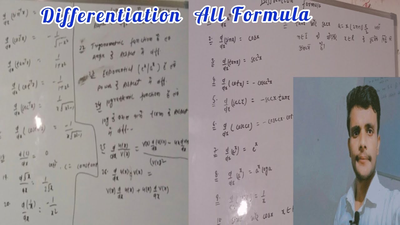 Differentiation all formula For Bseb Board Exam 2023 |अवकलन कक्षा 12 ...