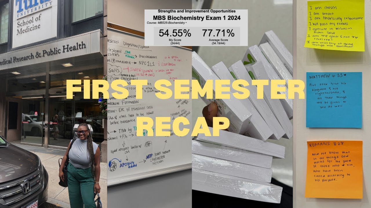 I FINISHED MY FIRST SEMESTER OF GRAD SCHOOL | tufts mbs, failing ...