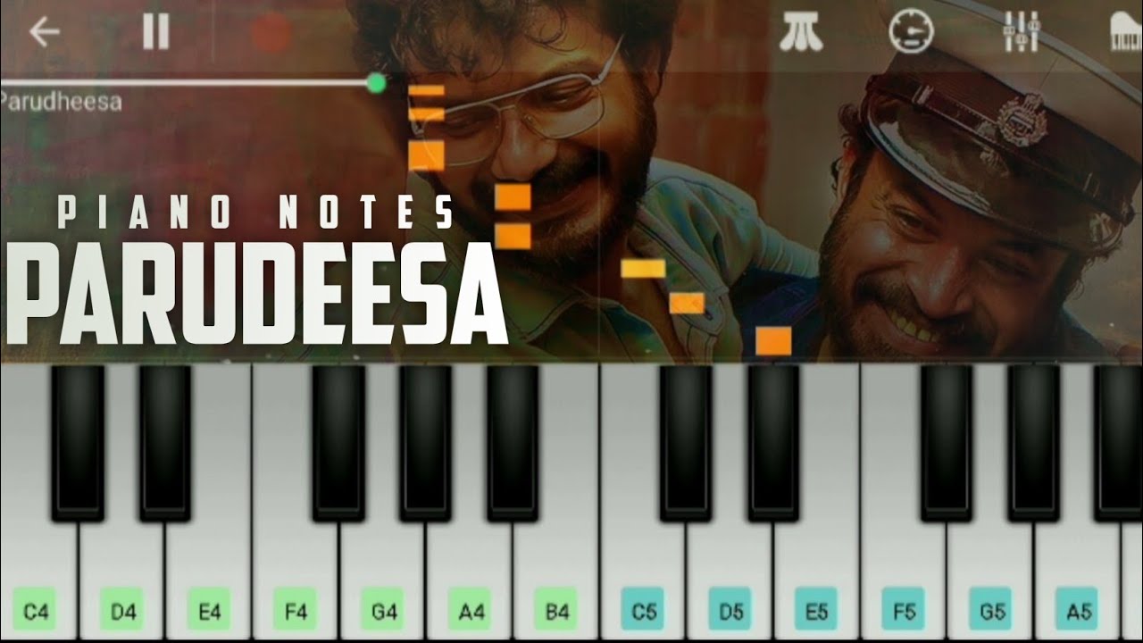 Parudeesa Song Piano Notes | Bheeshma Parvam | Amal Neerad | Sushin ...