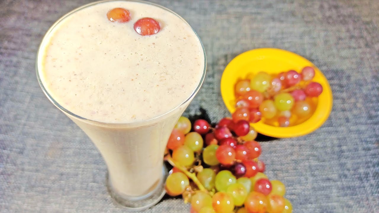 Grape Smoothie Recipe | Grape Shake | Grape Banana Smoothie | Grape ...