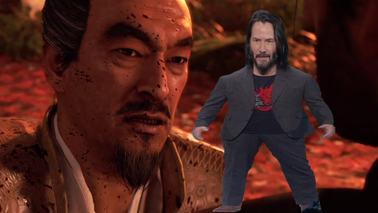 Keanu Reeves Cry Over Lord Shimura Death in Ghost of Tsushima - YouTube