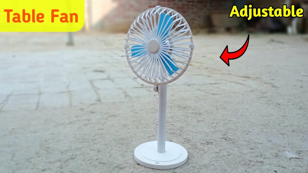 How To Make Adjustable Fan | Smallest Adjustable Fan - YouTube