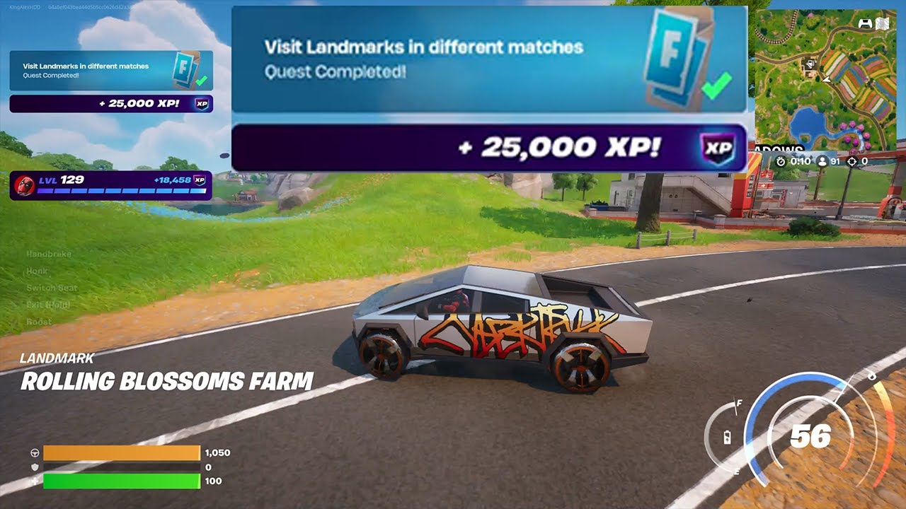 How to EASILY Visit Landmarks in different matches in Fortnite ...