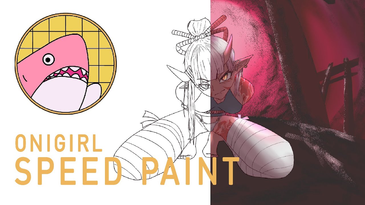 Onigirl(temp.name) speed paint - YouTube