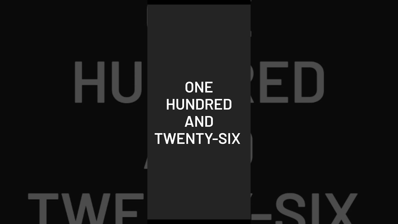 Counting Number One Hundred And Twenty Six YouTube counting-number-one-hundred-and-twenty-six-youtube