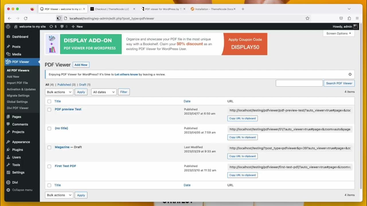 Installing Preview PDF Viewer For WordPress Addon | Documentation Part 2 - YouTube