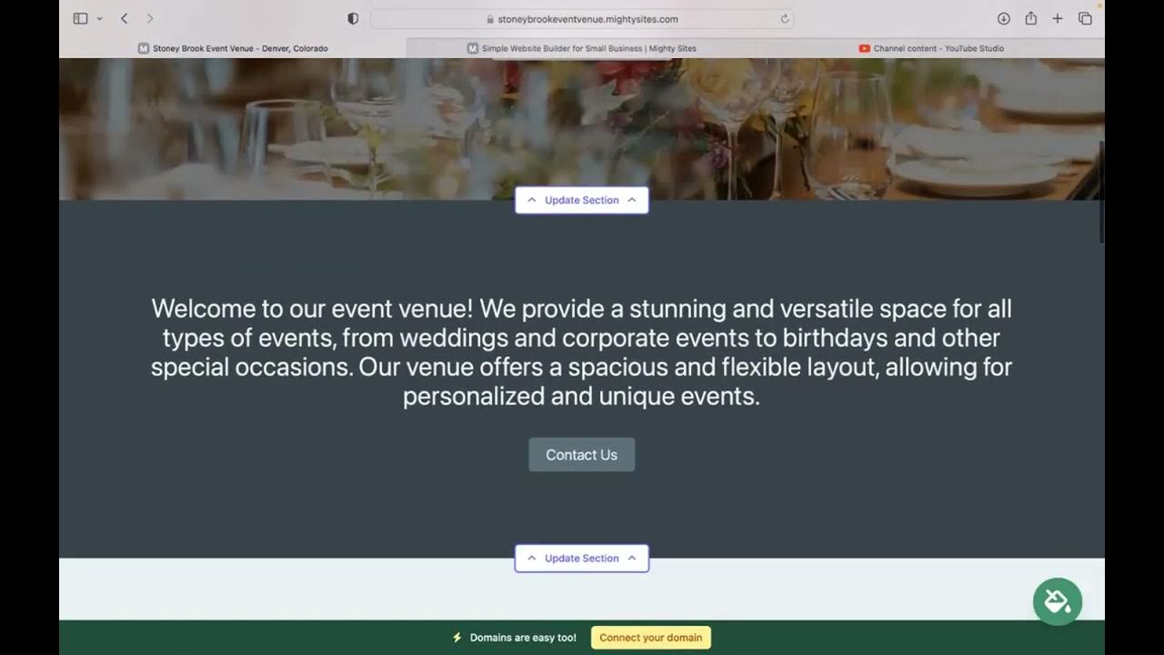 How to Create Simple Event Venue Website - FAST & EASY! - YouTube