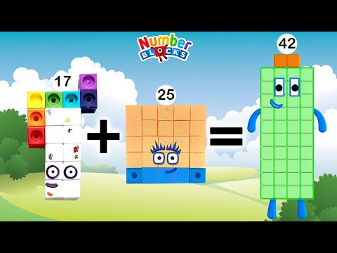 Numberblocks 20s and 40s Addition Sequence of Numbers Number Pattern All the Sums - YouTube