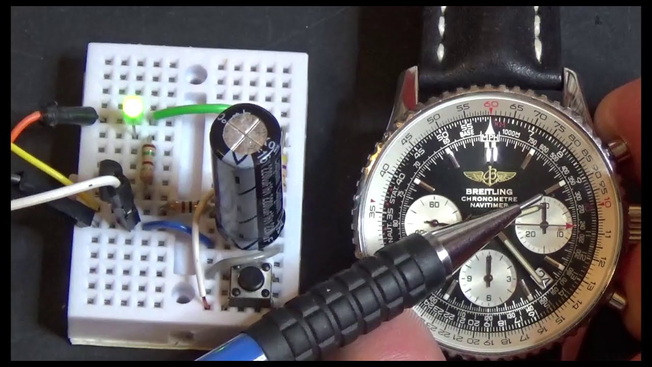 Zeitverzögerung mit RC-Glied, Transistor und LED - YouTube