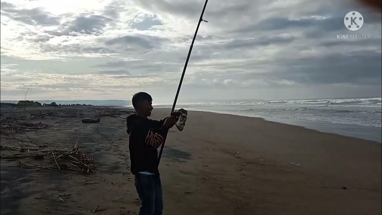 mancing ikan pasiran strek babon ikan gato - YouTube