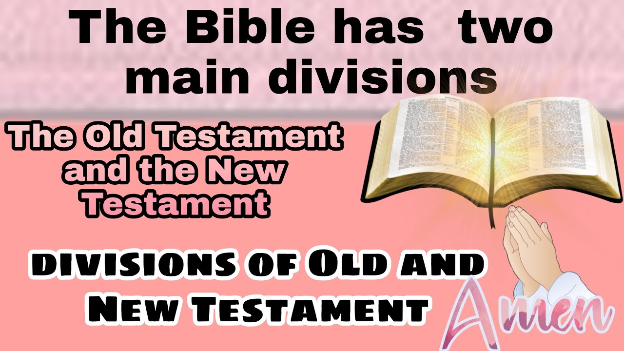 THE BIBLE HAS TWO MAIN DIVISIONS / THE OLD TESTAMENT AND THE NEW ...