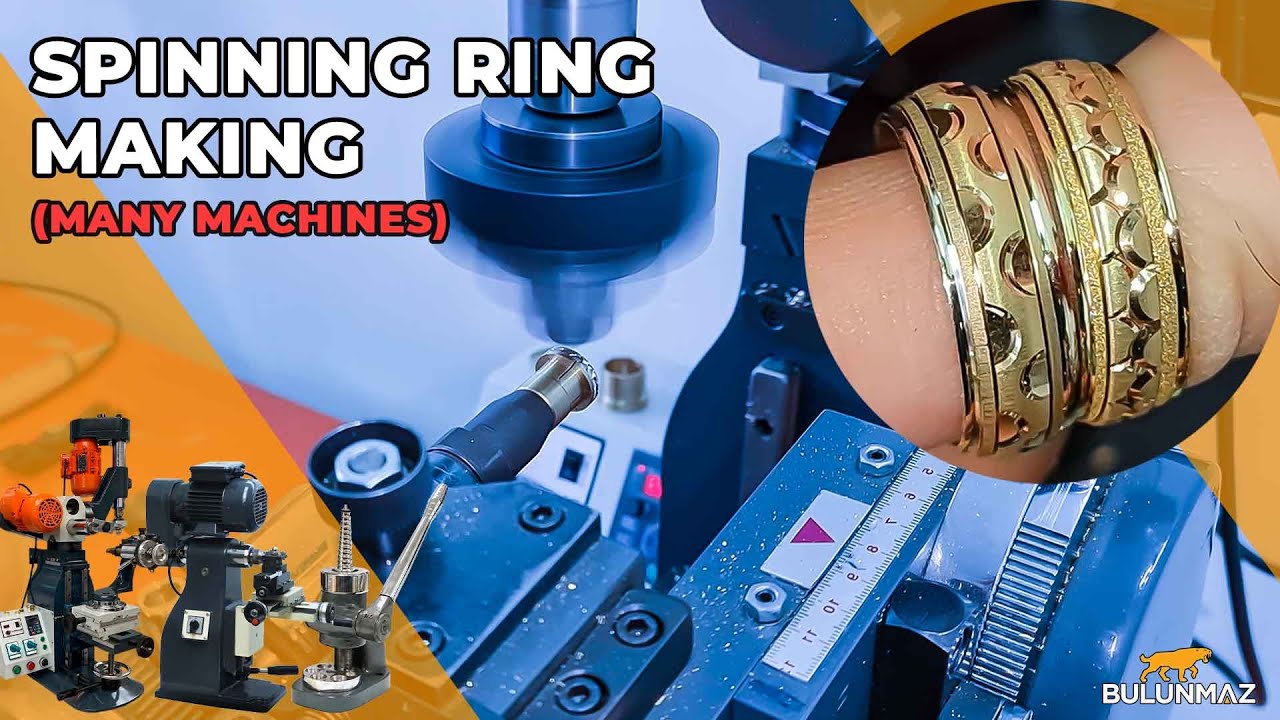 Easy way to make a Spinning ring | We used many jewelry machines # ...