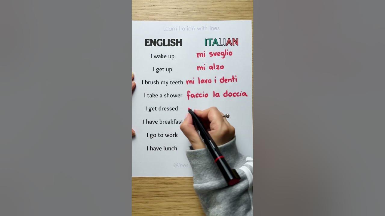 Daily Routine in Italian 🇮🇹📚 - YouTube