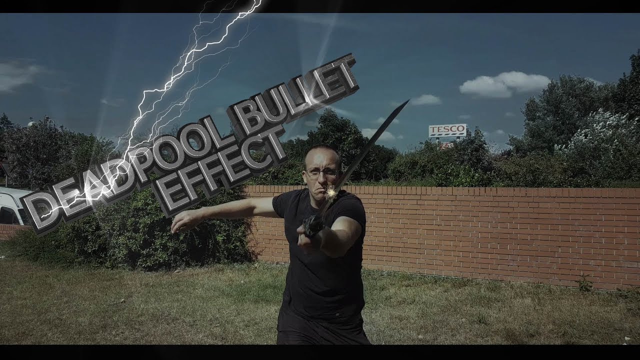 Deadpool 2 slice / cut the flying bullet effect - YouTube