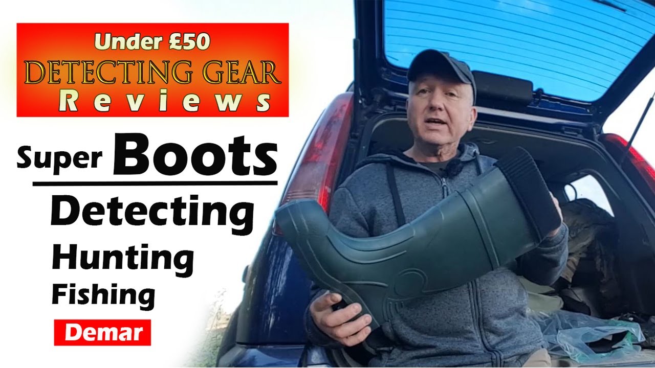 Demar metal detecting | fishing boots - YouTube