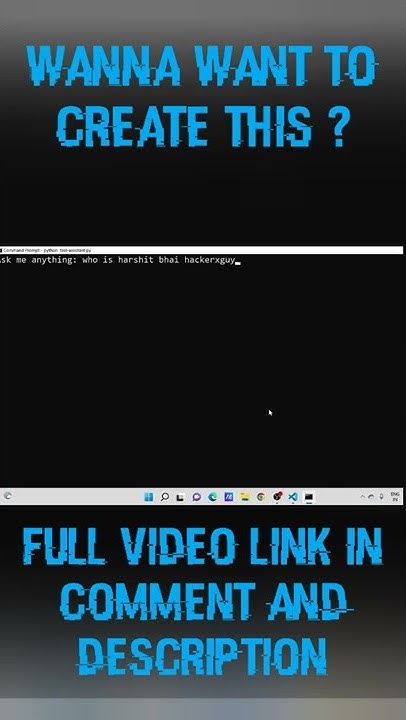 Create You Personal Ai Assistant Using Python | Talk With Your Program 