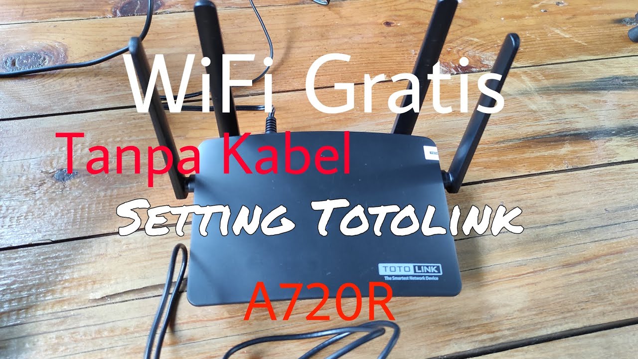 Mudah Cara Setting Totolink A720r Ac1200 Jadi Wifi Youtube