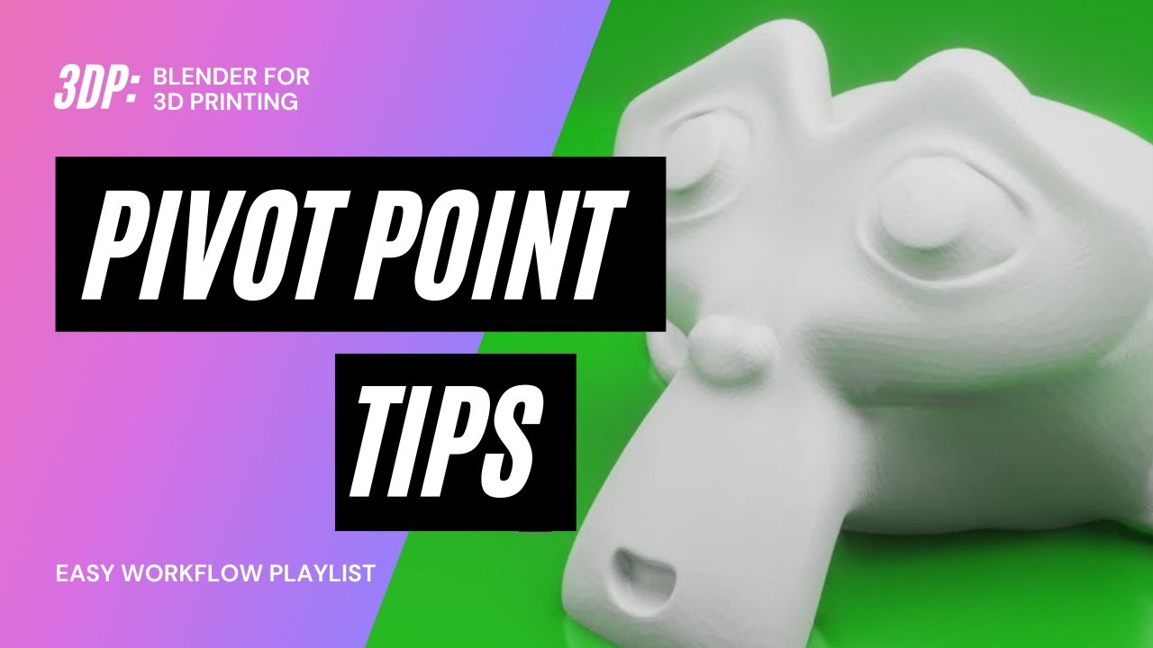 Pivot Point for #3DPrint Design | Blender for 3D Printing - YouTube