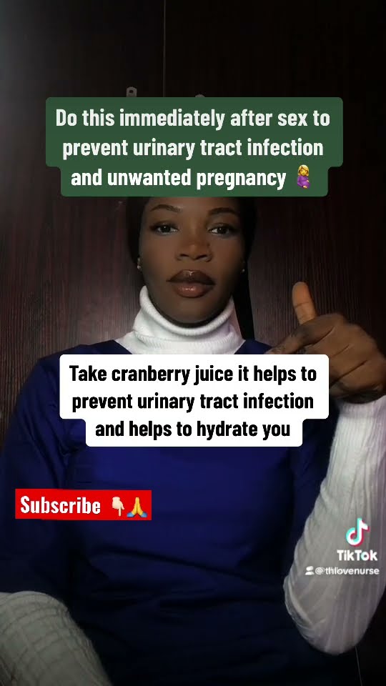 What Are The Ways Of Preventing Urinary Tract Infection And Unwanted Pregnancy Immediately After