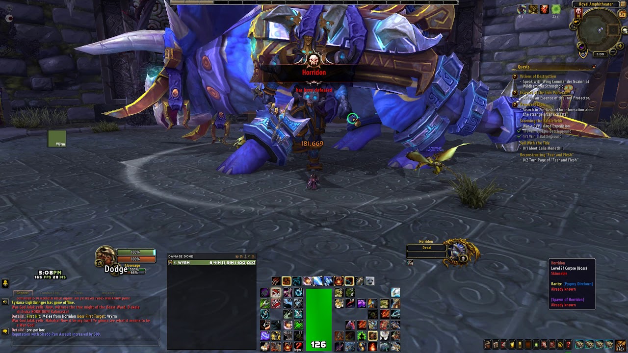 second spawn of horridon drop :( - YouTube