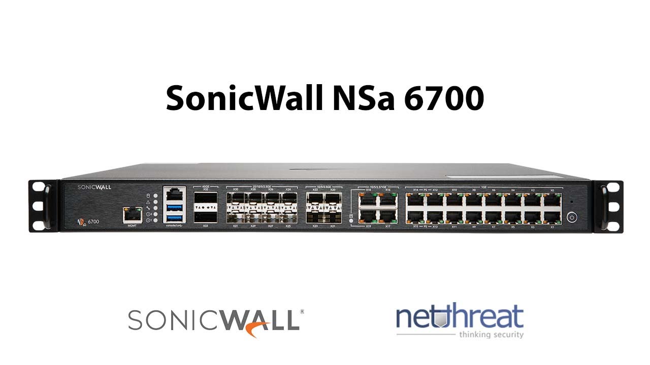 SonicWall NSa 6700 - Overview - YouTube