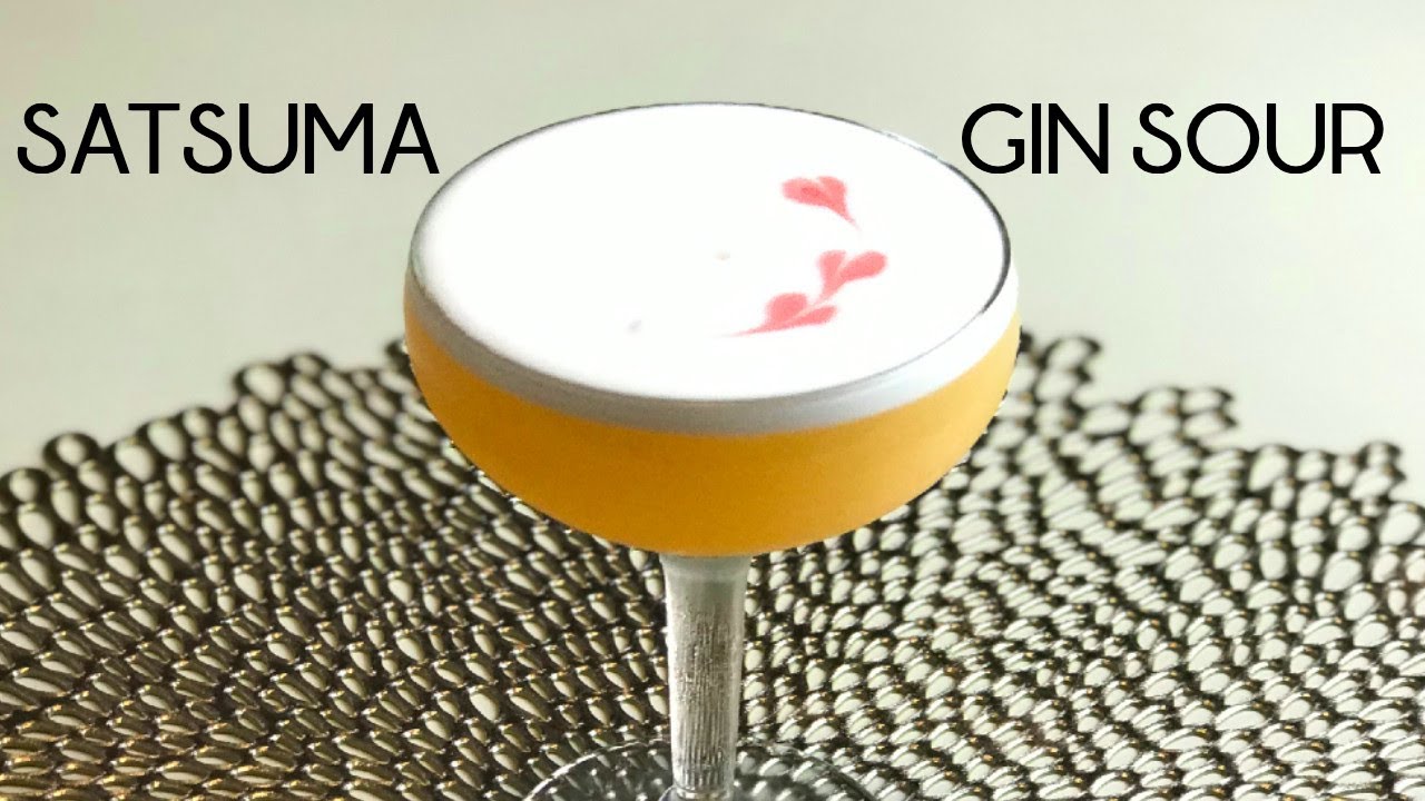 SATSUMA GIN SOUR || An easy gin sour variation - YouTube