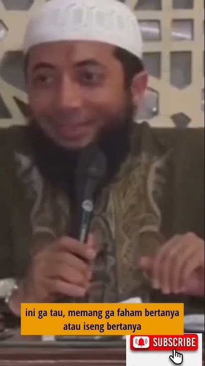 Pertanyaan lucu di kajian ustadz Khalid Basalamah - YouTube