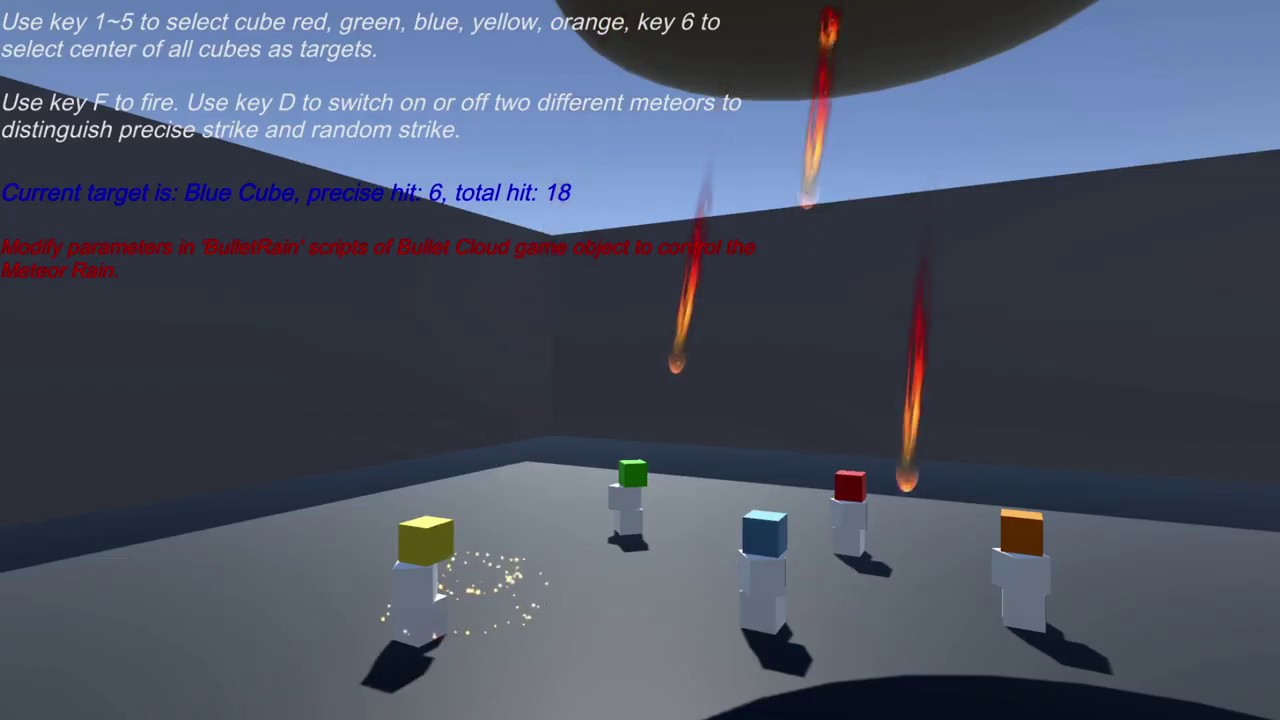 Unity Procedural Meteor Rain - YouTube