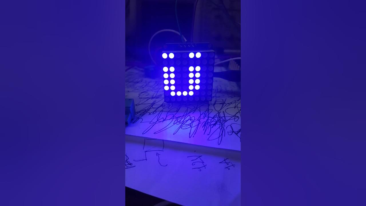 LPC1768+HT16K33 8x8 LED Matrix. - YouTube