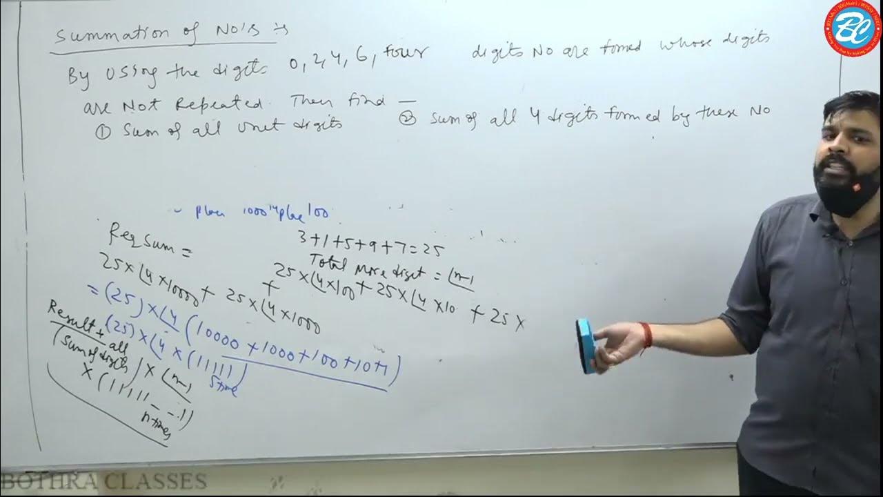Permutation & combination - Lecture- 11- XIth Class- JEE MAINS & ADVANCE - YouTube