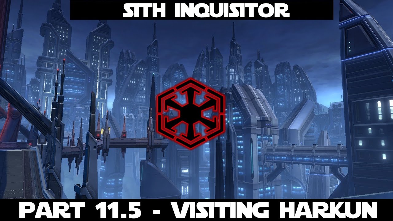 SWTOR - Sith Inquisitor Storyline Part 11.5 - Visiting Harkun - YouTube
