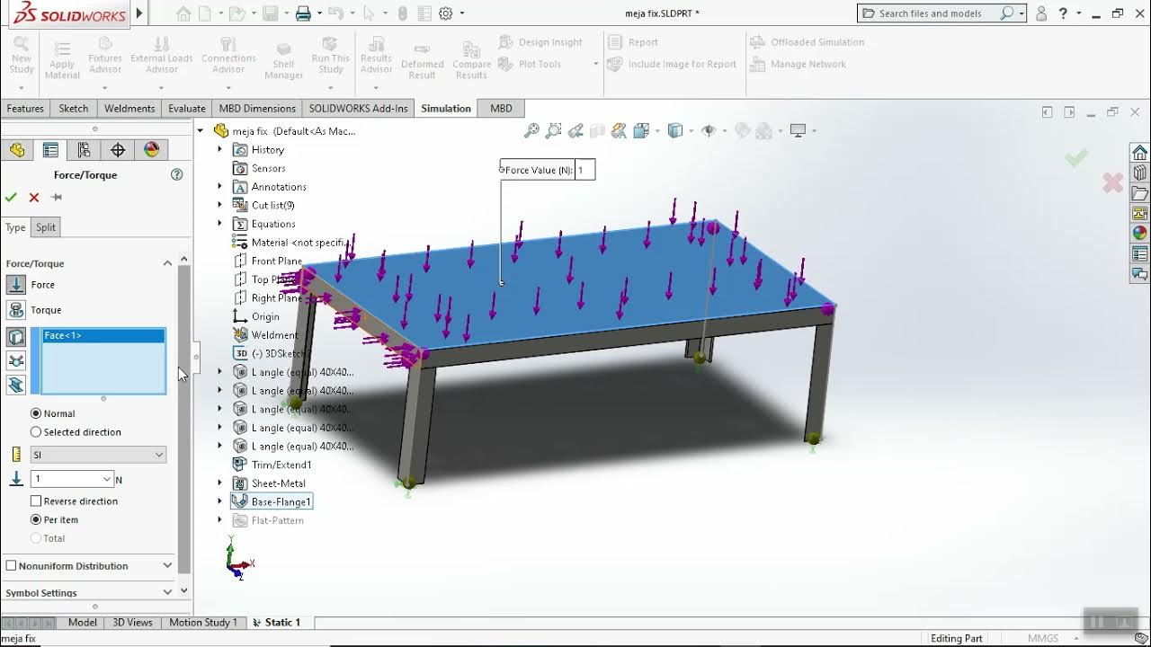 Platform 2 || Static Simulation (SolidWorks) - YouTube