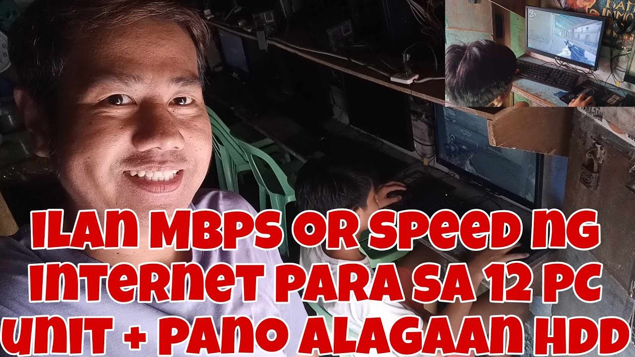 ILAN MBPS O SPEED NG INTERNET PARA SA 12 PC UNIT OK NABA ANG 200MBS ...