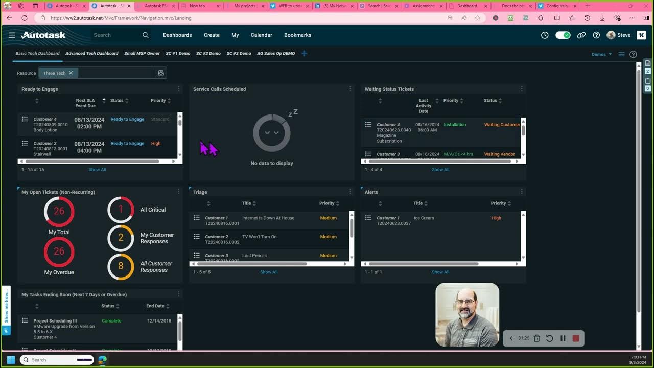 Setting Block Hour Replenishment Notifications from Within the Autotask Contract - YouTube