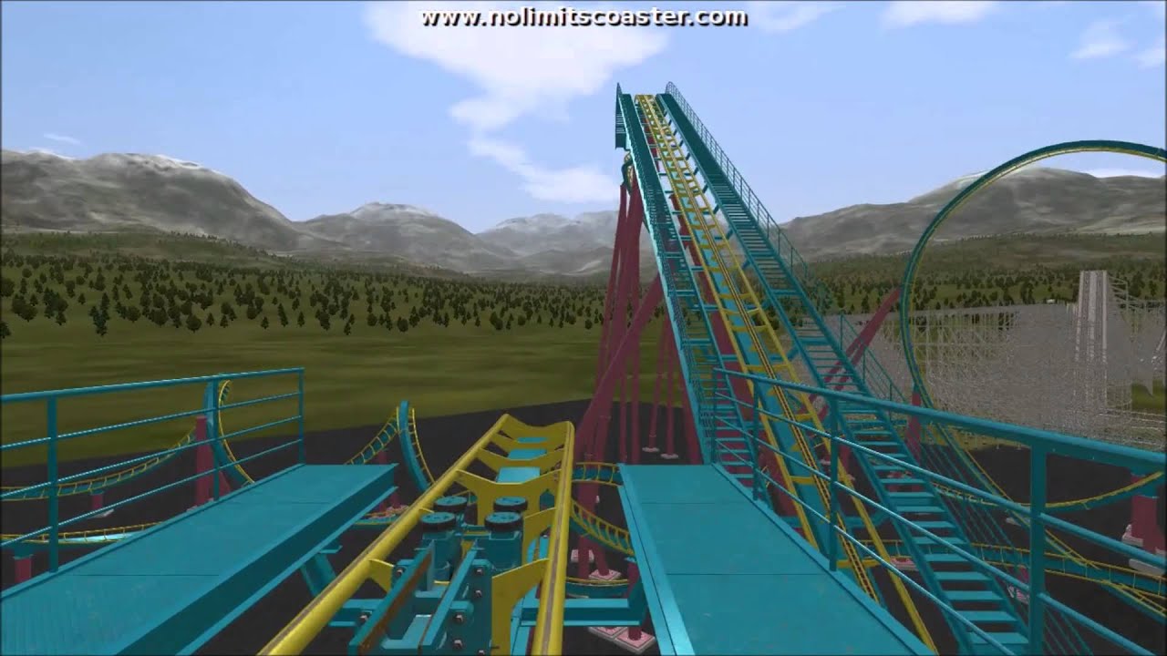 Scream! Six Flags Magic Mountain recreation A Coasterpunk design - YouTube