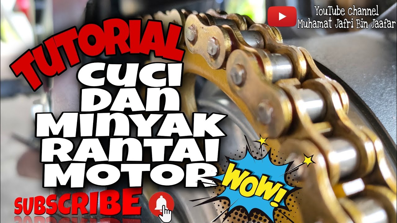 Tutorial Penjagaan rantai motor | cuci dan minyak Rantai motor | Part 2 ...