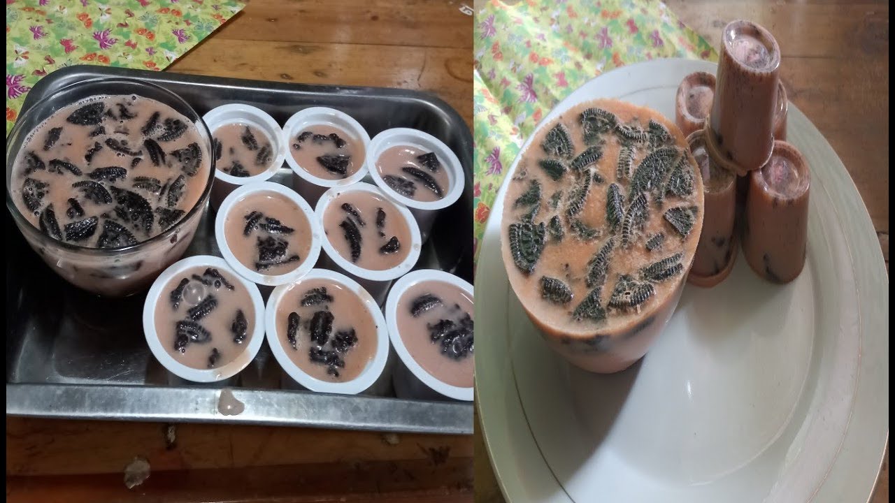 [Coklat] Puding Susu Oreo [praktis] - YouTube