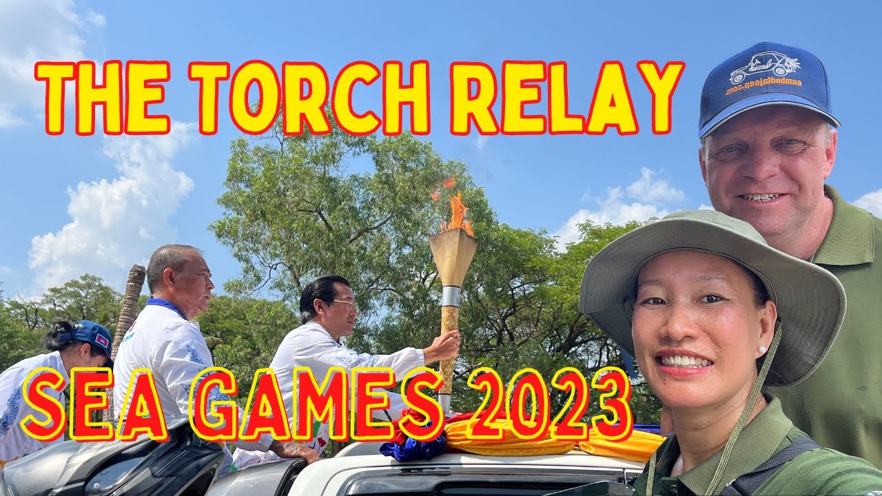 Torch Relay SEA Games Cambodia 2023 | Cambodia Jeep - YouTube