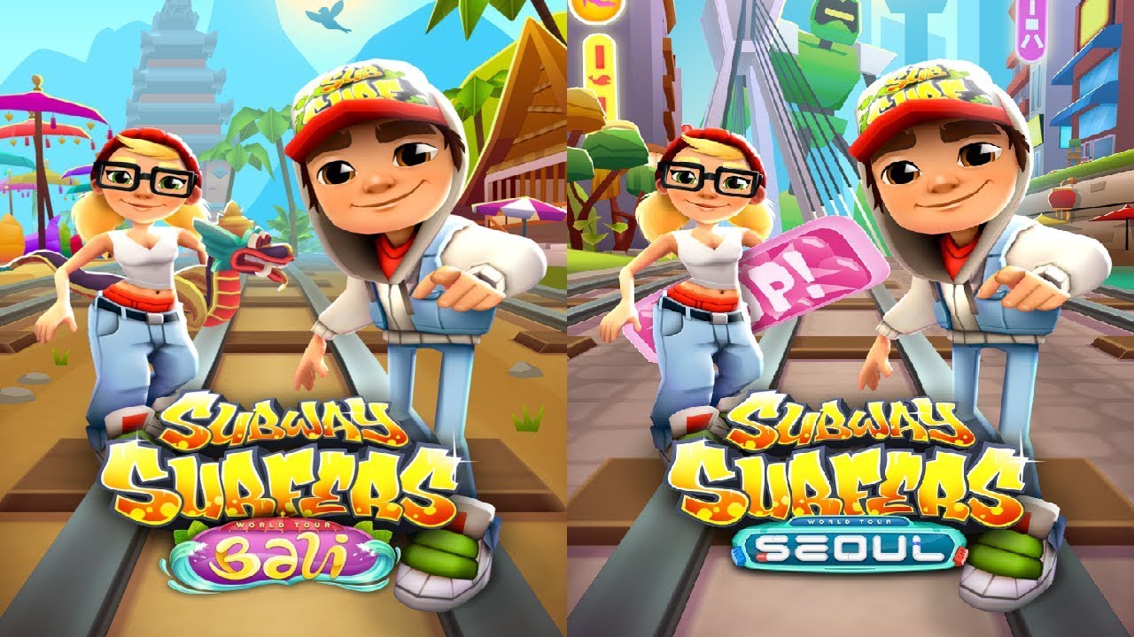 Subway Surfers: Bali VS Seoul Gameplay - YouTube