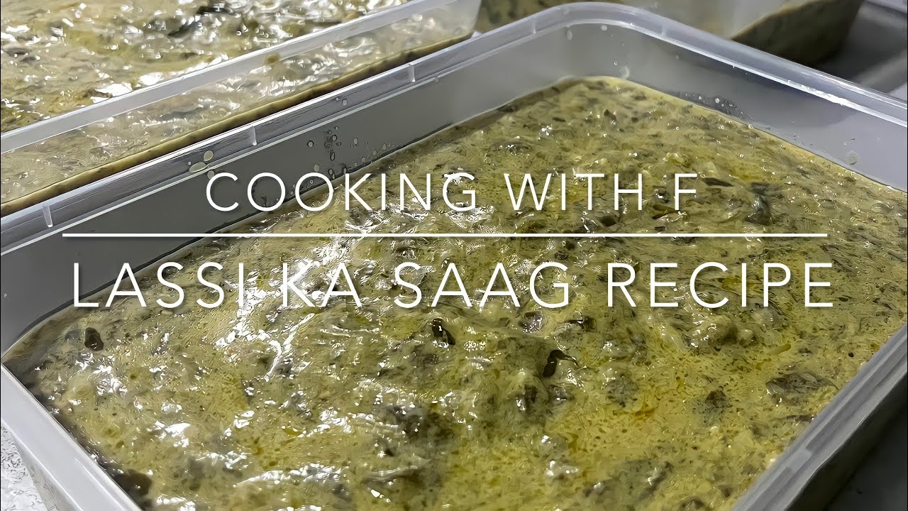 Lassi Ka Saag Recipe || Cooking with F. - YouTube