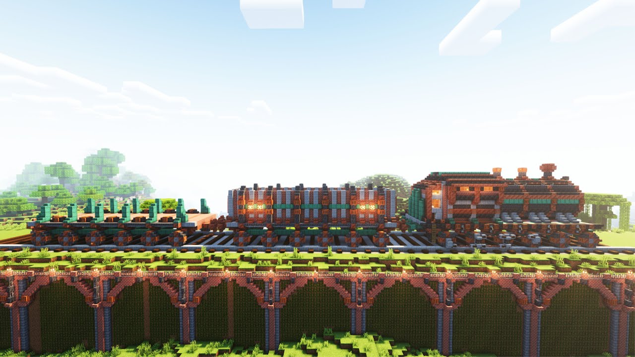 How to build Steampunk Train - Minecraft tutorial - YouTube