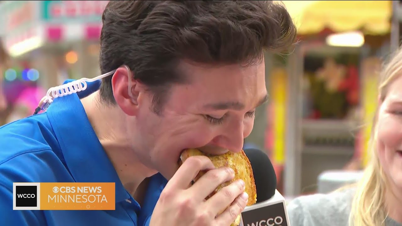 Joseph Dames, at his first MN State Fair, tries some new foods ... and ...