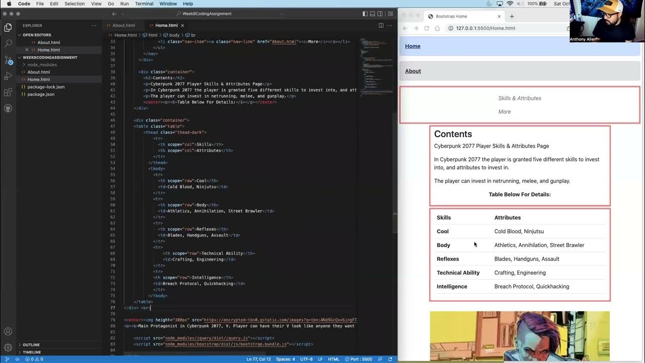 Week 9 Coding Assignment, Promineo tech - YouTube