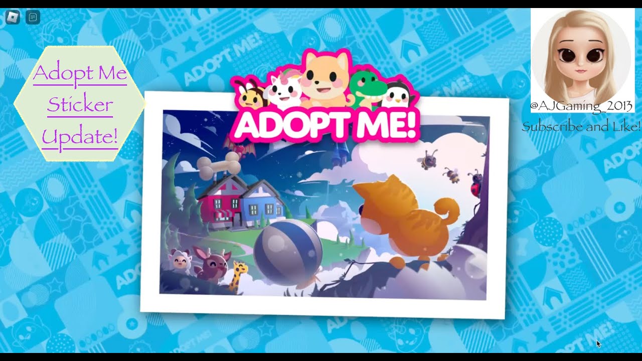 Adopt Me Sticker Update - YouTube