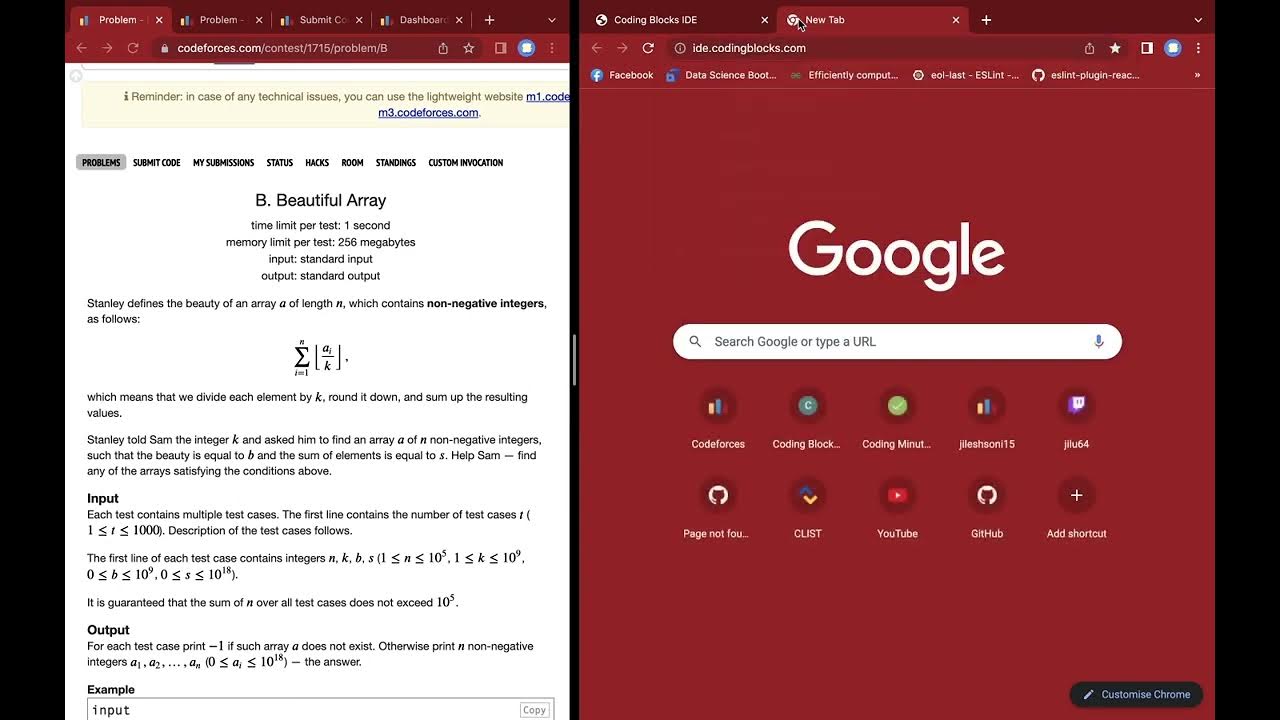 Codeforces Round 816 Div 2 Screencast - YouTube