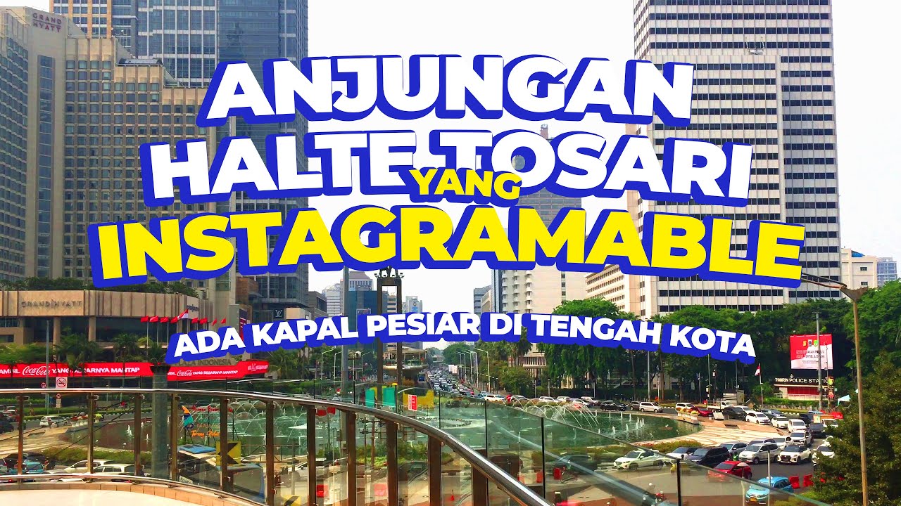 Melihat anjungan halte TransJakarta Tosari dengan bentuk kapal pesiar ...