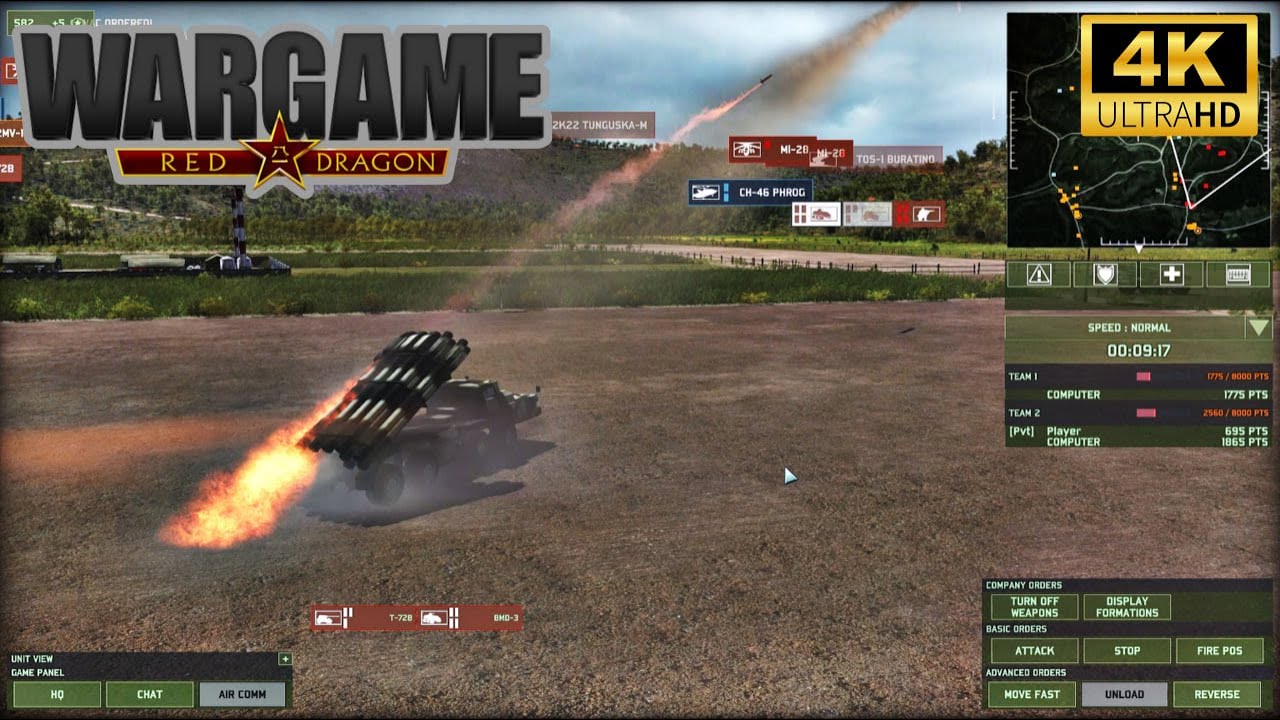 Wargame red dragon (2014) China and Soviet vs Usa 4k gameplay - YouTube