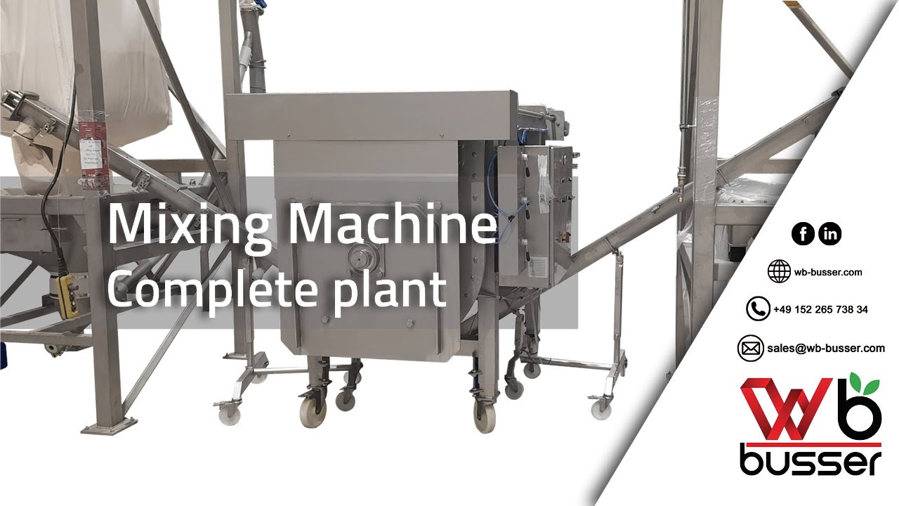 Mixing Plant for the food Industry by WB Food Tec - YouTube